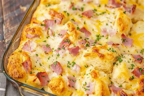 Ham And Cheese Biscuit Bake Quick Homemade Recipes