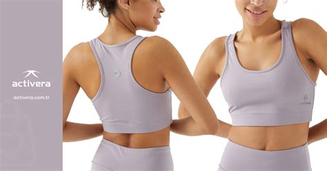 Göğüs Destekli Lila Kadın Spor Sütyen Activera Sportswear