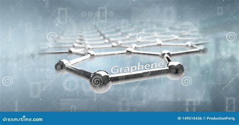 Graphene Structure Seamless Tile Schematic Graphene Structure Cartoon