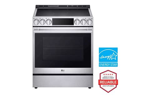 LG STUDIO Cu Ft InstaView Induction Slide In Range With Air Fry And Air Sous Vide