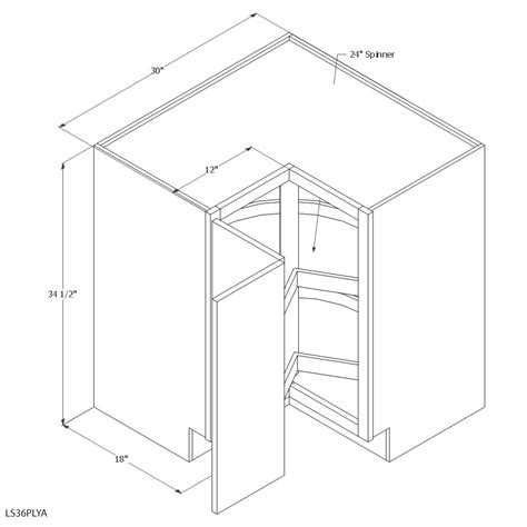 Corner Kitchen Cabinet With Lazy Susan Dimensions Two Birds Home