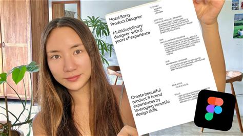 Uiux 디자이너 해외취업 준비 피그마로 영어 이력서 만들기 무료 템플릿 다운로드 Youtube