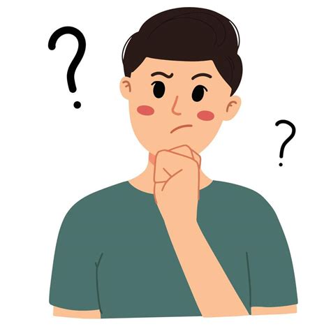 Confused Man With Question Mark Illustration 9572016 Vector Art At Vecteezy