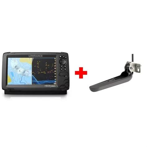 Combinés sondeurs-GPS HOOK REVEAL 9 TRIPLESHOT Sonde TA - LOWRANCE