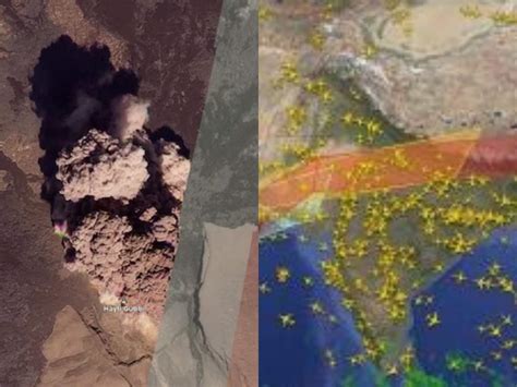 Hayli Gubbi Volcano इथियोपिया में फूटे ज्वालामुखी का दिल्ली तक असर
