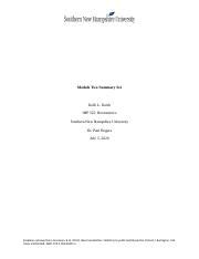 Keith IHP Module Two Problem Set Docx Module Two Summary Set Kelli L Keith IHP