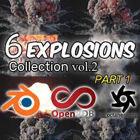 Vdb Animated Explosion Pack Vol2 Part1 3d Model Collection Cgtrader