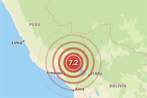 Terremoto De 72 Grados Sacude Perú