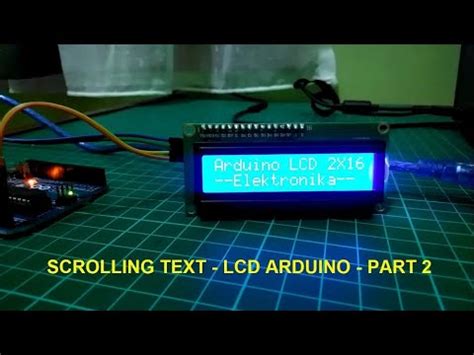 Scrolling Text LCD Arduino Part YouTube