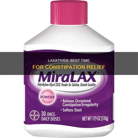 Laxatives Best Time For Constipation Relief Medshun