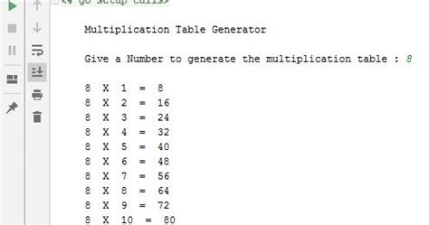 Free Programming Source Codes And Computer Programming Tutorials Multiplication Table Generator