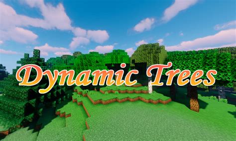 Мод Dynamic Trees 1 20 1 Реалистичные деревья Моды для Майнкрафт