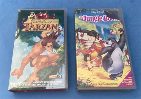 Tarzan And The Jungle Book Walt Disney Vhs 1795 Picclick Au