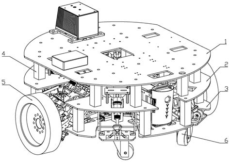 一种两轮差速移动机器人底盘