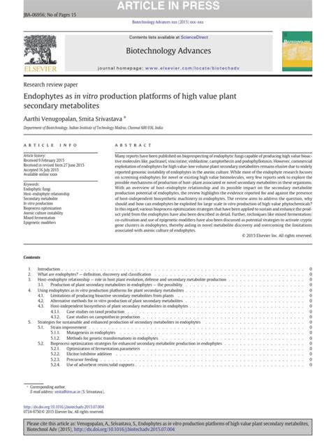 Isolasi Fungi Endofit Pdf Fungus Plants