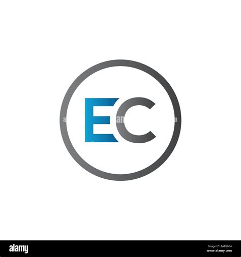 Initial Ec Letter Linked Logo Creative Letter Ec Modern Business Logo