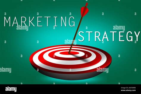 Arrow Hit Exactly The Target Marketing Strategy Concept Stock Photo Alamy