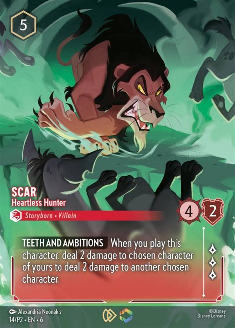 Scar Heartless Hunter Set Championship Promo 14 P2 Disney Lorcana