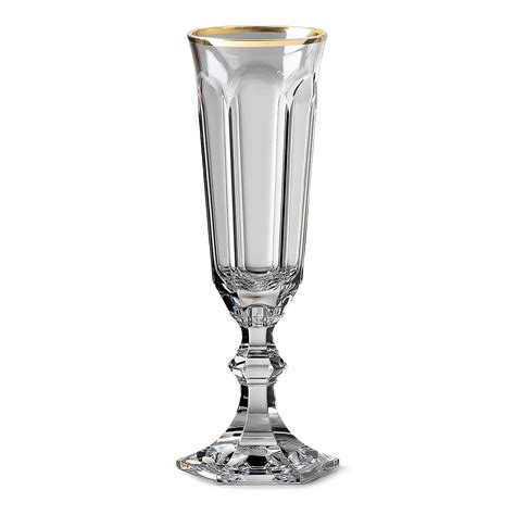 Mario Luca Giusti Gold Dolce Vita Champagne Flute Unisex Clear