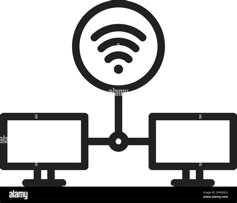 Shared Signals Icon Vector Image Suitable For Mobile Apps Web Apps
