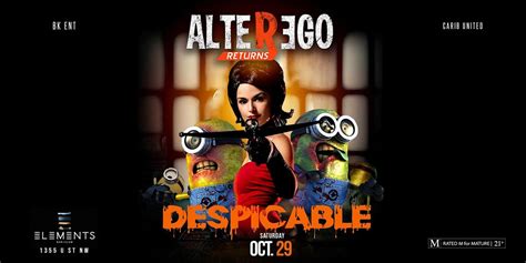 Alter Ego Returns Despicable Elements Dc Washington 29 October