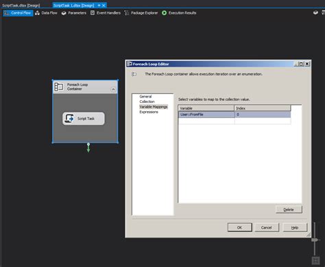 Ssis Script Task Knows There Is A Variable But Crashes If I Attempt