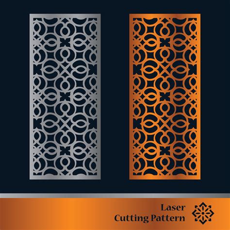 Decorative Laser Cut Panels Template With Abstract Texture Geometric