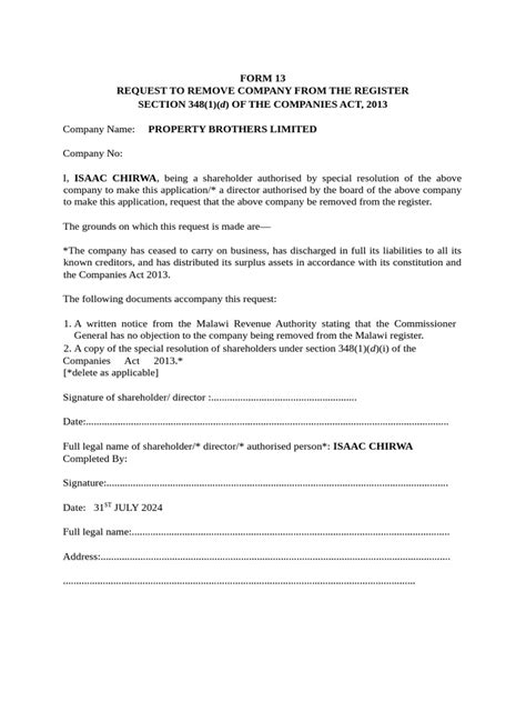 Form 13 Pdf