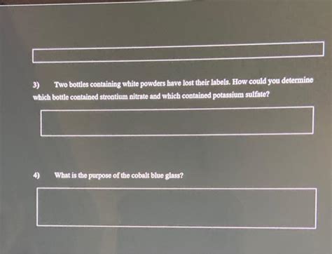Solved Experiment 1 Part V Qualitative Analysis Of Soluble