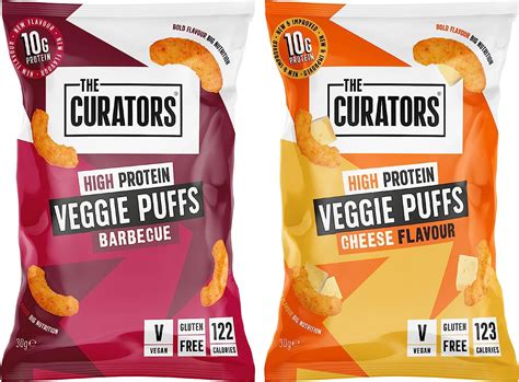 The Curators High Protein Veggie Puffs Cheese And Bbq Variety Pack