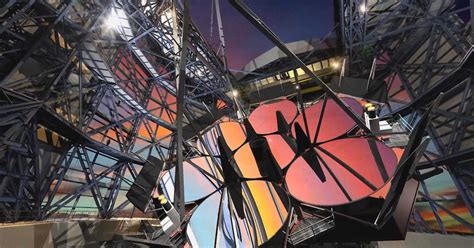 우주 볼 큰 눈거대 마젤란망원경 마지막 반사경 제작