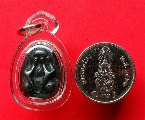 พระปิดตามหาอุด หลวงปู่ทอง วัดราชโยธา เนื้อเมฆพัตร หลังยันต์สี่ ปี2460 Ennxo