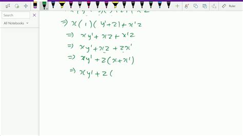 Discrete Mathematics Boolean Algebra Solving Problems 72