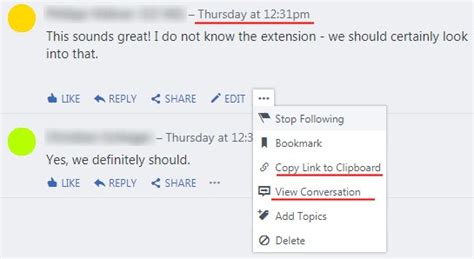 Direct Link To Comment In A Thread On Yammer Stack Overflow