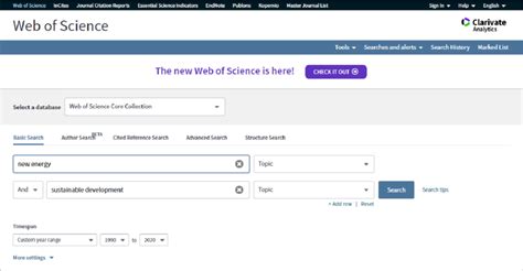 Literature Search Of Web Of Science Core Collection Database Download