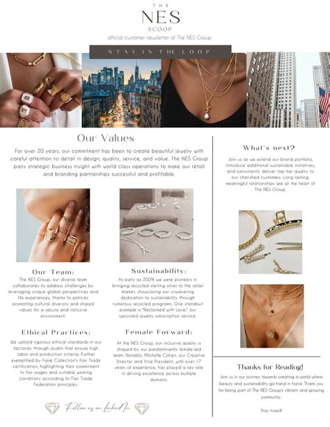 The Nes Scoop A Glimpse Into Our Companys Values For Over Two Decades