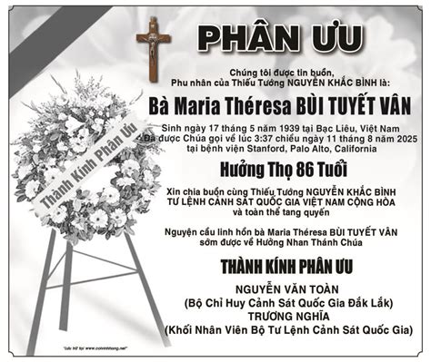 Nguyễn Văn Toàn And Trương Nghĩa Phân ưu Cùng GĐ Bùi Tuyết Vân Cõi Vĩnh Hằng