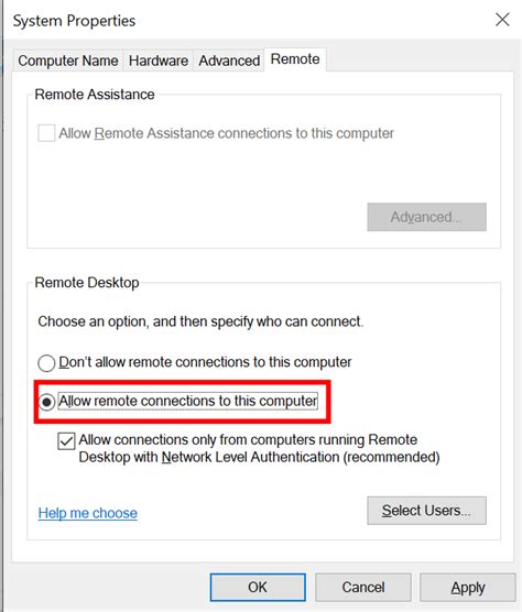 Allow Remote Connections To This Computer Rootusers