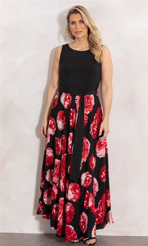 Floral Print Sleeveless Maxi Dress In Multi Klass