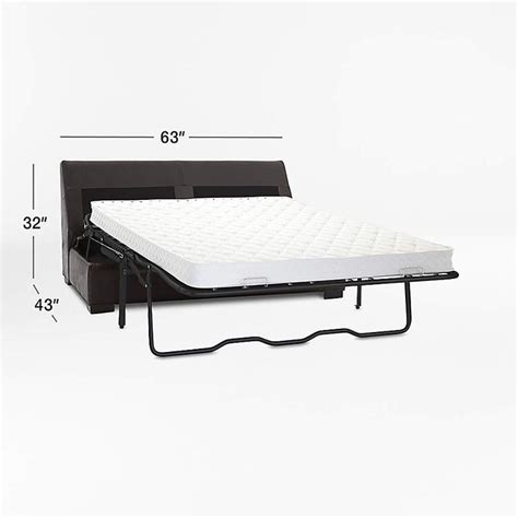 Axis Armless Full Sleeper Sofa Sectional Piece Reviews Crate