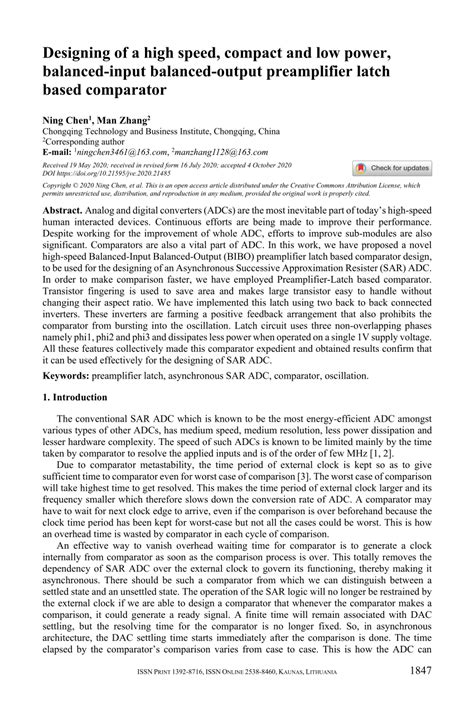 Pdf Designing Of A High Speed Compact And Low Power Balanced Input Balanced Output