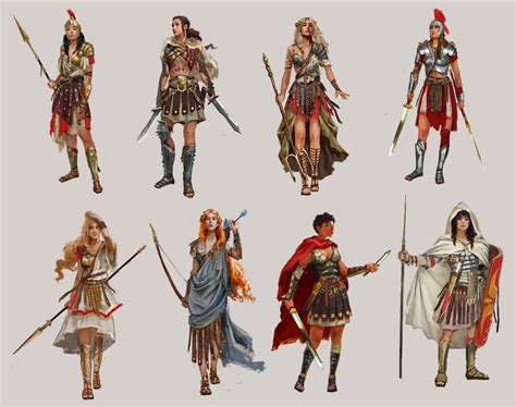 Artstation Greekroman Warriors Sketches Kaines Elande Roman