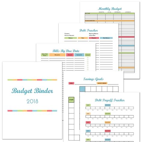 Free Mini Budget Binder Printables
