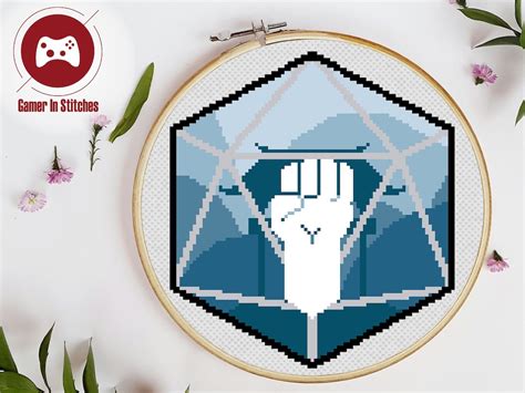 Monk Dnd Class Symbol Dungeons And Dragons Cross Stitch Pdf Pattern