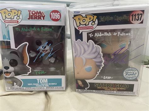Tom The Cat And Gojo Funko Signed By Kaiji Tang R Funkopop