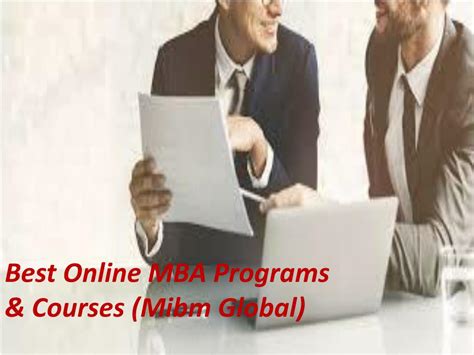 Ppt Best Online Mba Programs And Courses Career Mibm Global Powerpoint