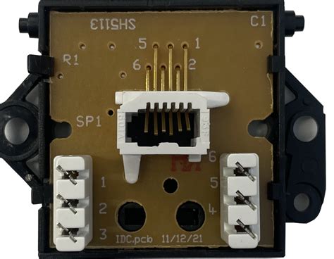 G H Matt Black Telephone Socket Slave