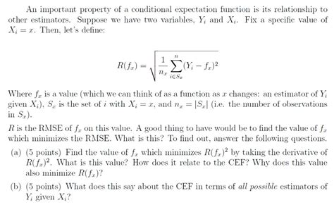 Solved An Important Property Of A Conditional Ex Solutioninn