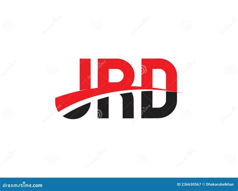 Jrd Letter Initial Logo Design Vector Illustration Stock Vector