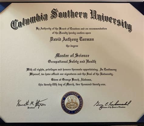 My Second Masters Degree David Turman Mba Gsp And Phd Candidate 11 Comments